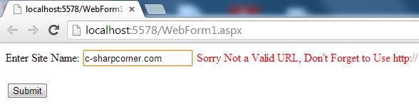 Apply Validation For Checking Valid URL Using AngularJS