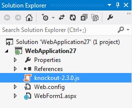 How To Bind Using Knockoutjs in ASP.Net Application