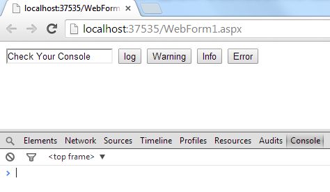 Logging in Browser Console Using the AngularJS