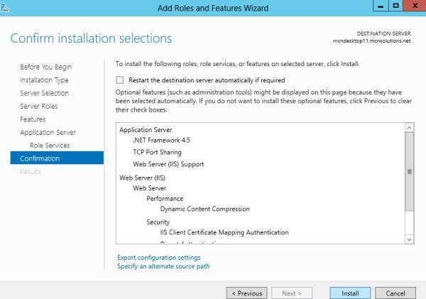 Tcp Port Sharing And Web Serveriis Under Application Server In Windows Server 2012