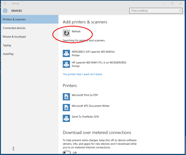 Customized Device Setting In Windows 10