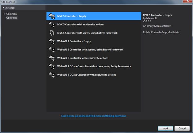 Learn ASP.Net in MVC Style: Part 2 [Controller in ASP.Net MVC5]