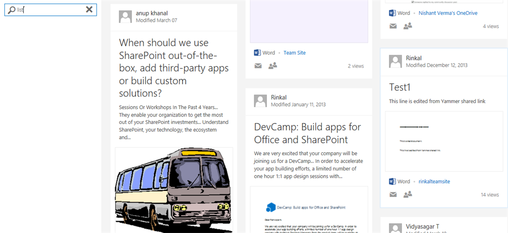 Introduction to Delve App of SharePoint Online
