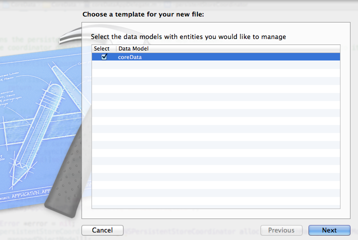 How to Add Core Data to an Existing Project
