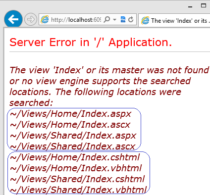 Load ViewEngine That is Used in Application : An ASP.Net MVC Performance Tip