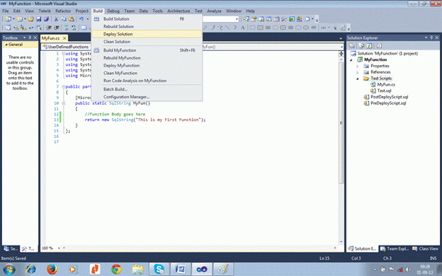 Sql Clr For Beginners Part 3 Create Function In Sql Clr 3573