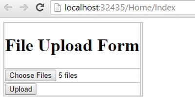 Multiple File Upload Sample Using HttpFileCollectionBase in MVC: Day 39