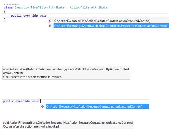 Trace Web API Execution Time Using Custom Action Filter