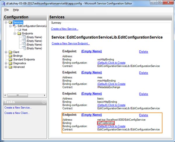 WCF Service Configuration Using Configuration Editor- Day 12 WCF Service Configuration Using Configuration Editor- Day 12