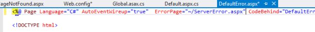 Exception/Error Handling in ASP.Net Simplified