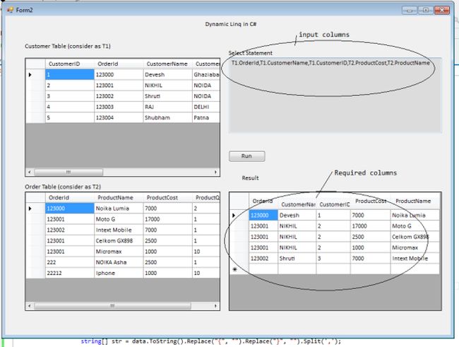 Dynamic LINQ Query In C#
