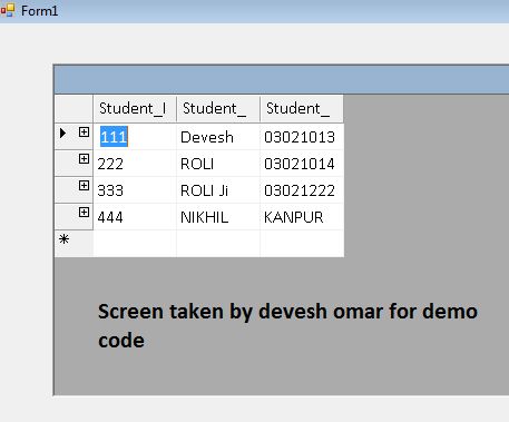 Expandable and Collapsible Rows in DataGrid in C# Winforms