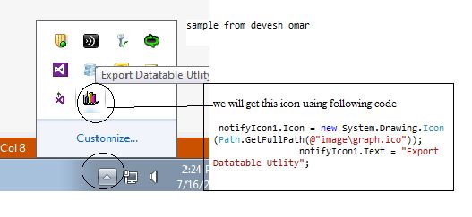 Notification Area Icon in C# Windows Forms