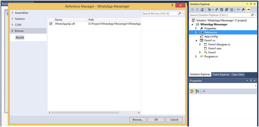 Create WhatsApp Messenger In Windows Form Application