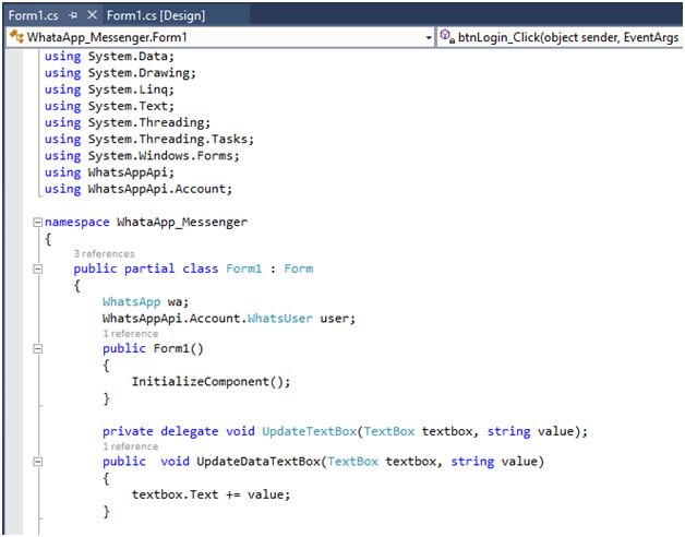 Create WhatsApp Messenger In Windows Form Application
