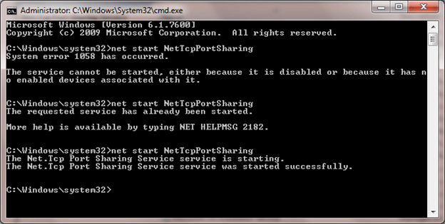Sharing port between services in netTcpBinding