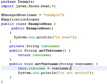 Managed Bean in JavaServer Faces (JSF)