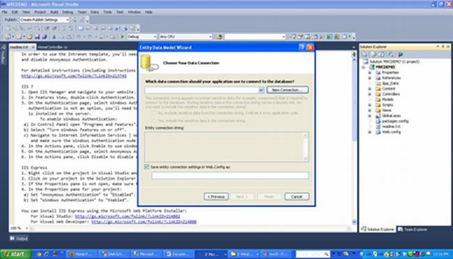 Aspnet Mvc 3 Database Connectivity Using Entity Framework