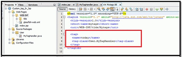 Creating Custom Tag In JSP
