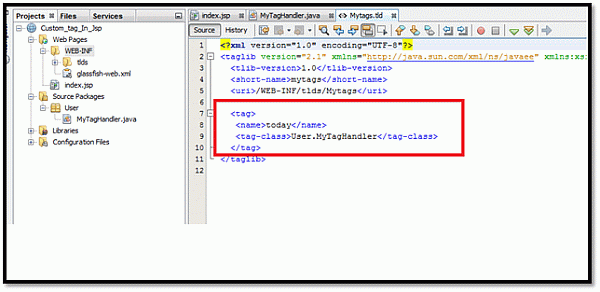 Creating Custom Tag In JSP