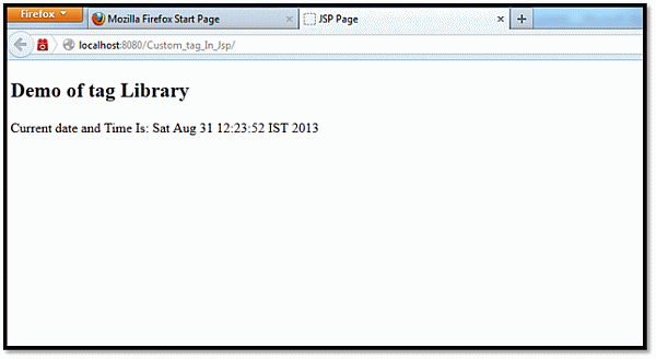 Creating Custom Tag In JSP