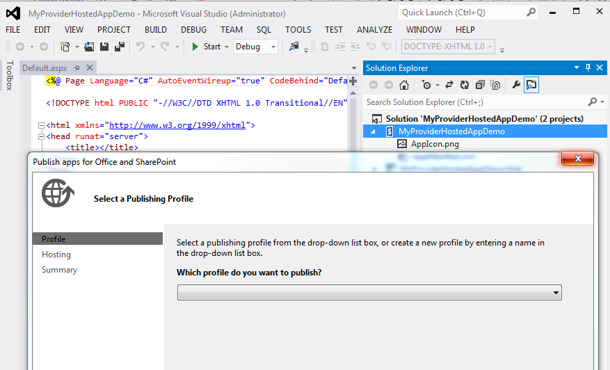 How To Create Provider Hosted Apps For Sharepoint 2013