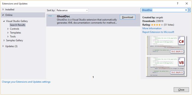 Xml Documentation Comments Using Ghostdoc