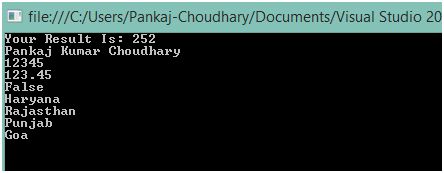 Dynamic Data Type In C#