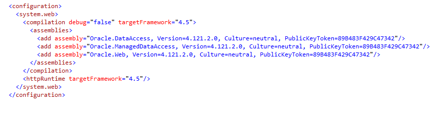 Oracle Database Connection Using .NET