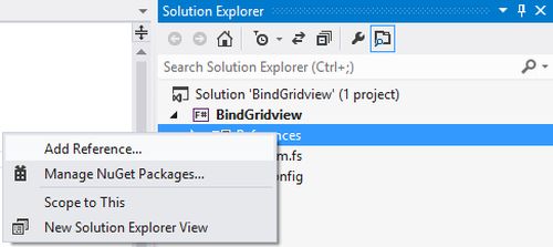 Data Binding From Database Using Stored Stored Procedure In F#