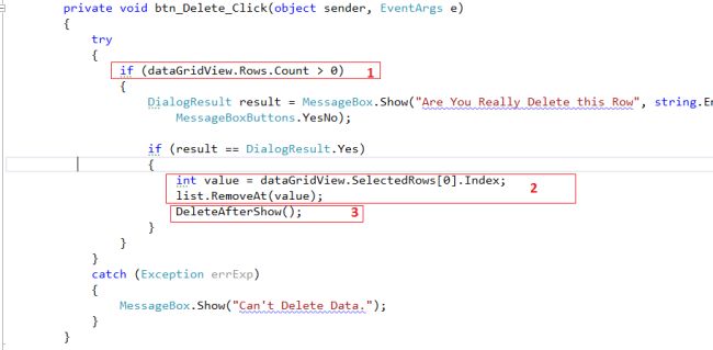 DataGridView Operations in ASP.Net