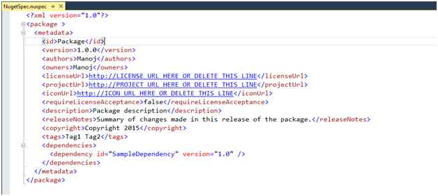 Creating a Nuget Package