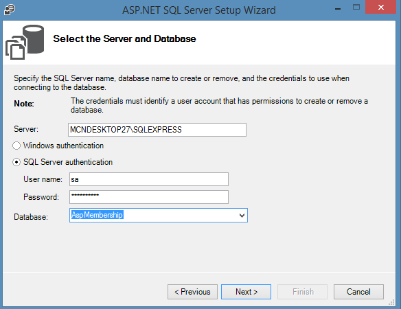Create User In ASP.NET Membership