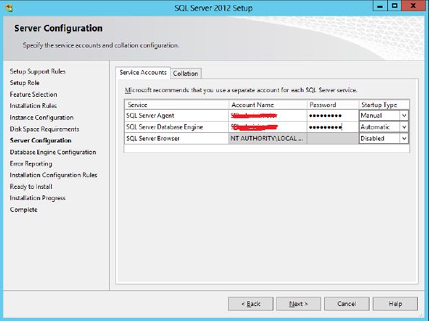 Install SQL Server 2012