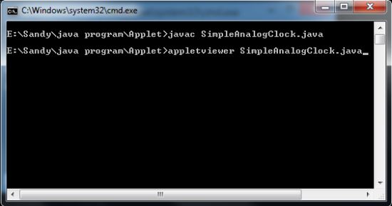 How To Create Analog Clock Using Java Applet