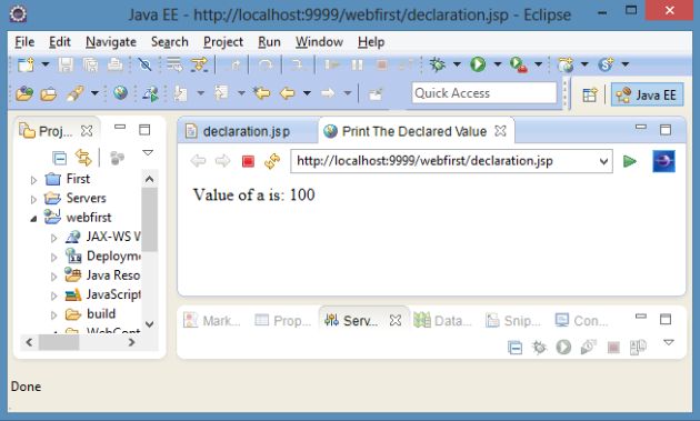 Introduction To Scripting Elements And Displaying Current Date Day And Time In Jsp