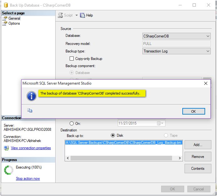 Backup And Its Type In SQL Server