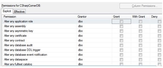Grant And Revoke Permission In Sql Server