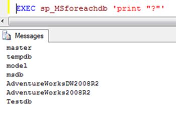 The Undocumented Sp_MSforeachdb Procedure in SQL Server