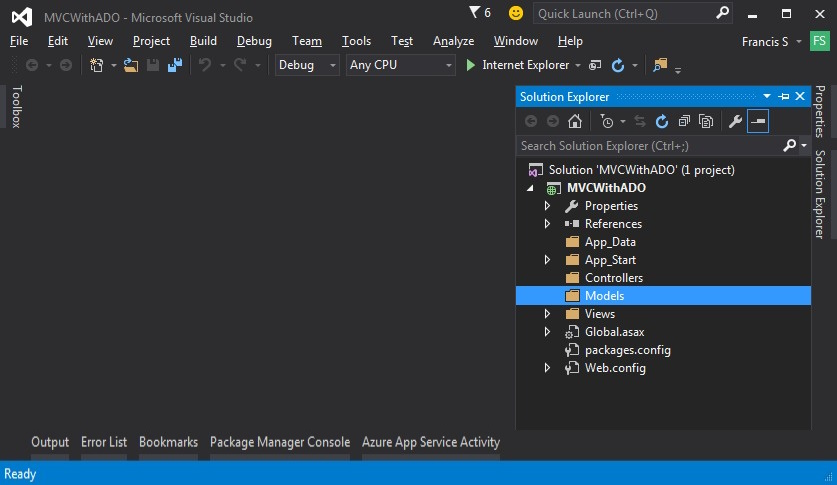 CRUD Operations In ASP.NET MVC Using ADO.NET
