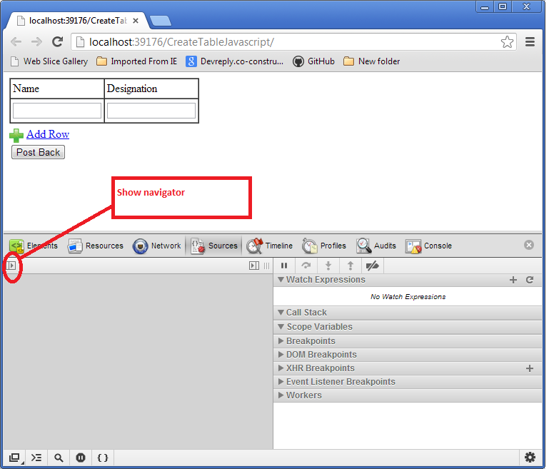 How To Debug Javascript Function In Chrome