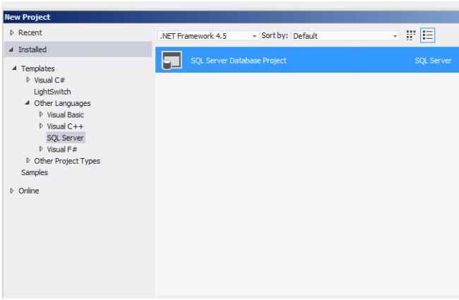 Database Project Tutorial Using Visual Studio 2012