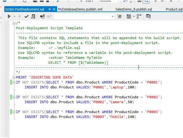 Database Project Tutorial Using Visual Studio 2012