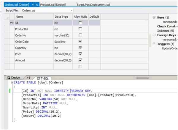 Database Project Tutorial Using Visual Studio 2012