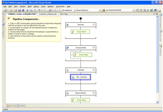 Validating Messages using Pipelines in BizTalk Server Validating Messages using Pipelines in BizTalk Server