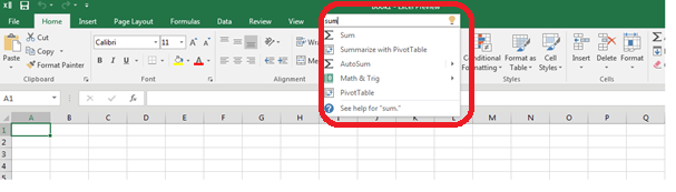 Excel Office 2016 Developer Preview Features