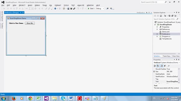 How to Create a DropDown List in Excel Using C#