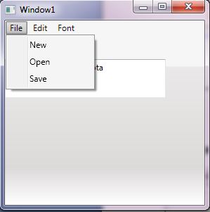 Menus in WPF