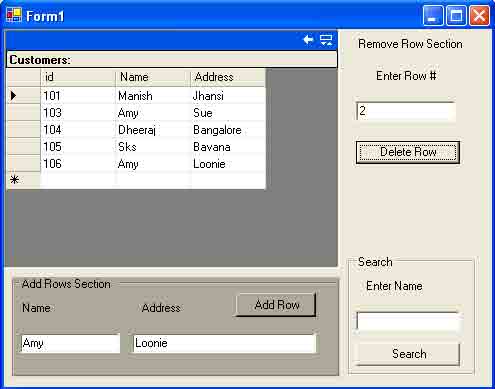 DataTableOperation in ADO.NET