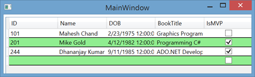 Mastering WPF DataGrid in a Day: Hour 5 DataGrid Columns